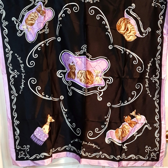 Lulu Guinness | Accessories | Lulu Guinness Scarf Lavender Dont Forget ...